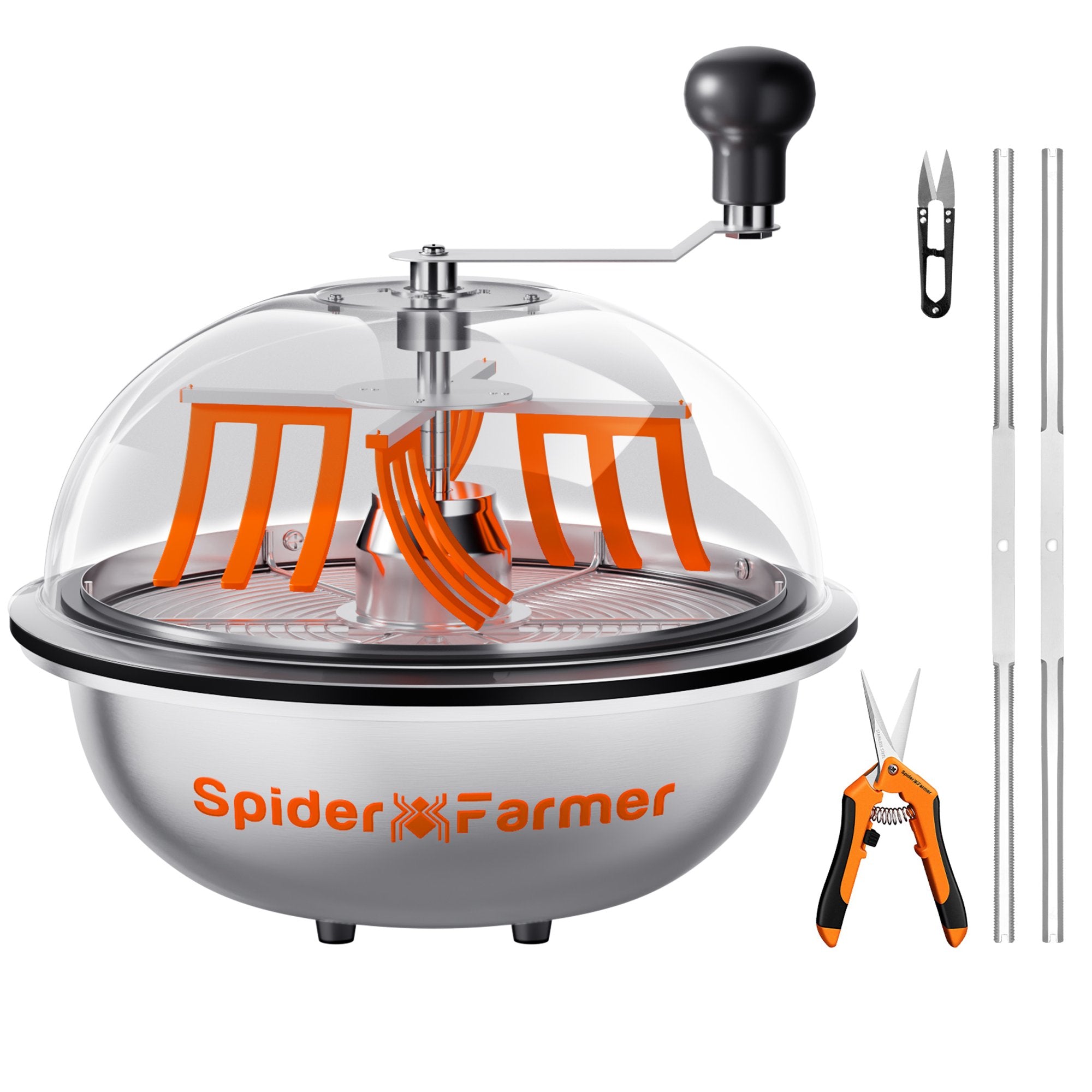Spider Farmer 13 inch Bud Leaf Bowl Trimmer ,Twist Spin Cut with Clear ...